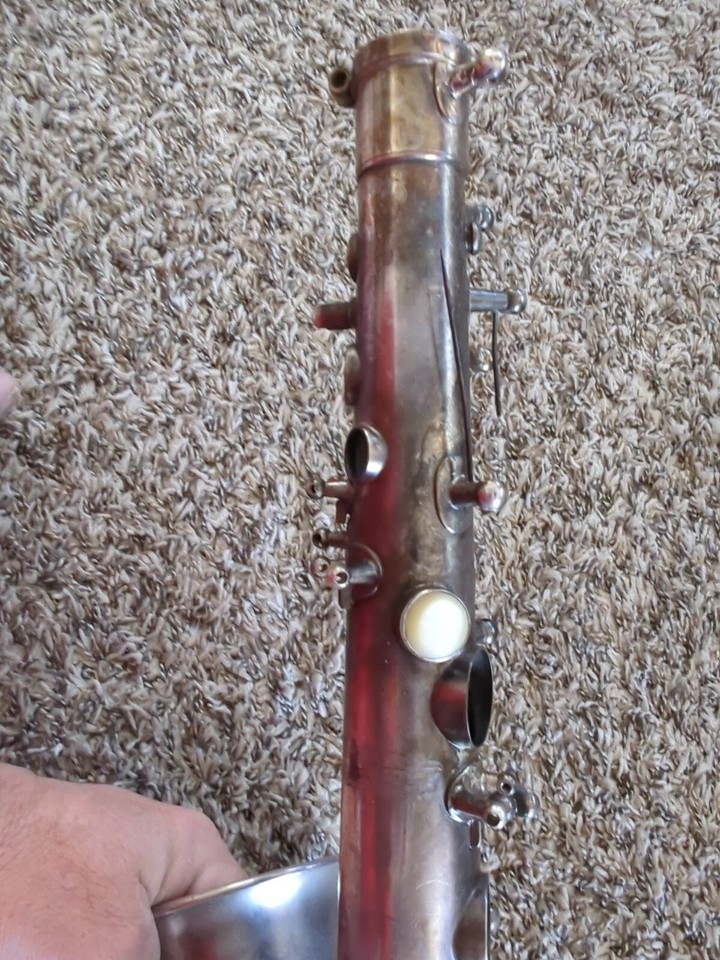 Buescher True Tone Alto Saxophone Body Only-No Keys SN:229325 Silver ...