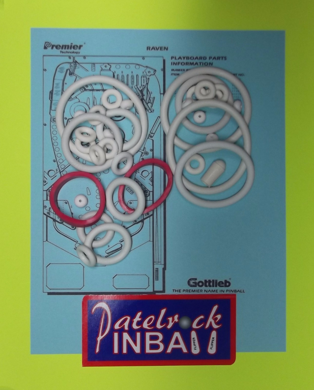 1986 Gottlieb / Premier Raven Pinball Machine Maintenance Tune Up Kit ...