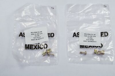 Lot of 2 M24308/25-9F MIL Male D-Sub Connector Screw Lock Assembly ...