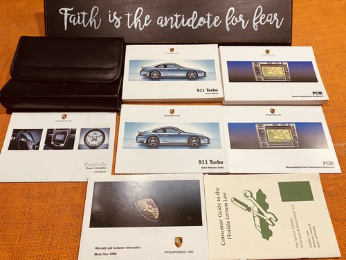 💥 2008 2007 PORSCHE 911 TURBO OWNERS MANUAL +PCM NAVI BK +QUICK GUIDES ...