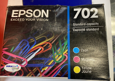 EPSON 702 Color Cartridges T702520 EXP 09/25(box beat up) | eBay