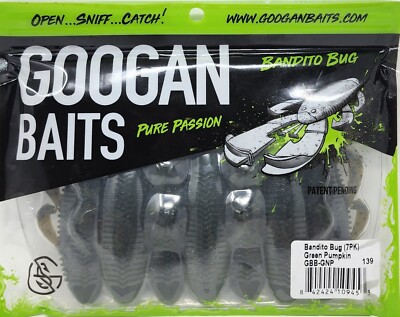 Googan Baits Bandito Bug 7pk (Green Pumpkin) | eBay