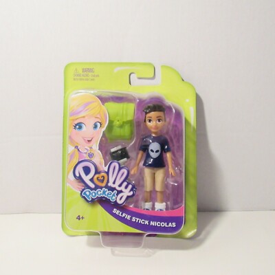 Mattel Polly Pocket Doll Selfie Stick Nicolas Size Doll 3 1/2" | eBay