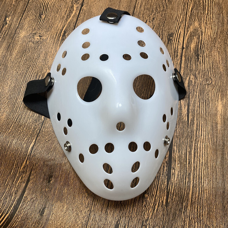 White Halloween Freddy Jason Mask Scary Hockey Party Mask Friday 13th ...
