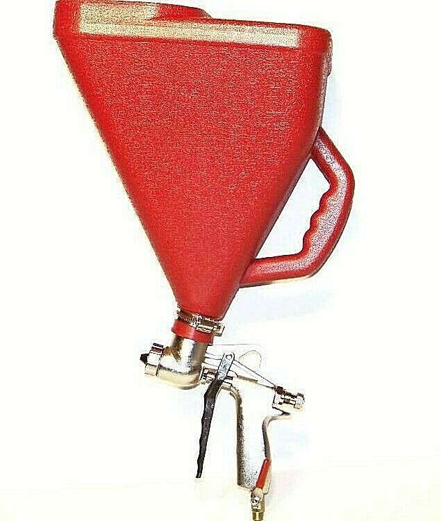 Drywall Stucco Texture Hopper Gun Air Sprayer Tool 3 Spray Nozzles Wall ...