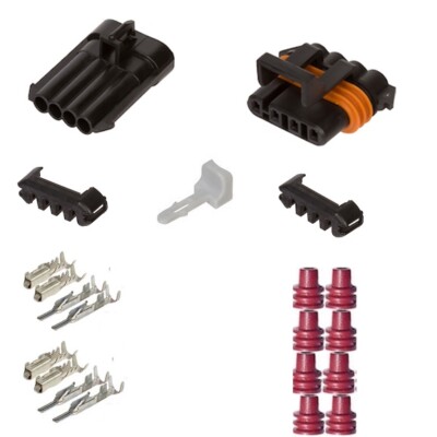 METRI-PACK 150 SERIES 4 PIN OR WAY CONNECTOR SET OR KIT 18-16 GA. | eBay