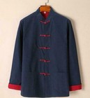 Mens Cotton Traditional Chinese Tang Suit Coat Jacket Kung Fu Tai Chi ...