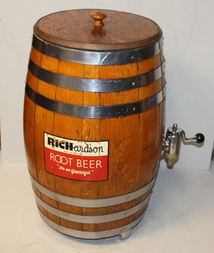 Antique Richardson Root beer Oak Barrell – Soda Fountain Dispenser | eBay