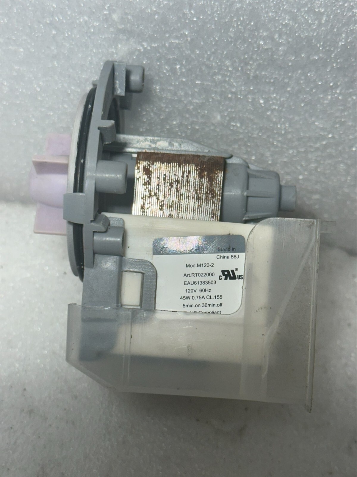 Washer Drain Pump for LG Askoll Mod. M120-2 P/N: RT022000 [USED] | eBay