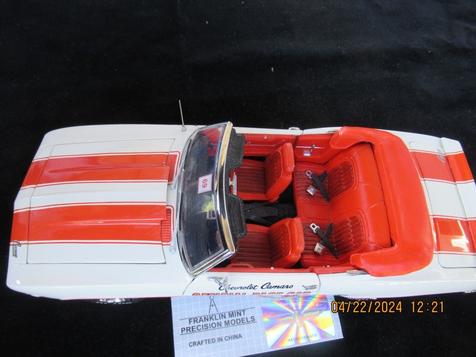 Franklin Mint 1969 Camaro Z11 Pace Car 977of 5000 Rare HTF | eBay