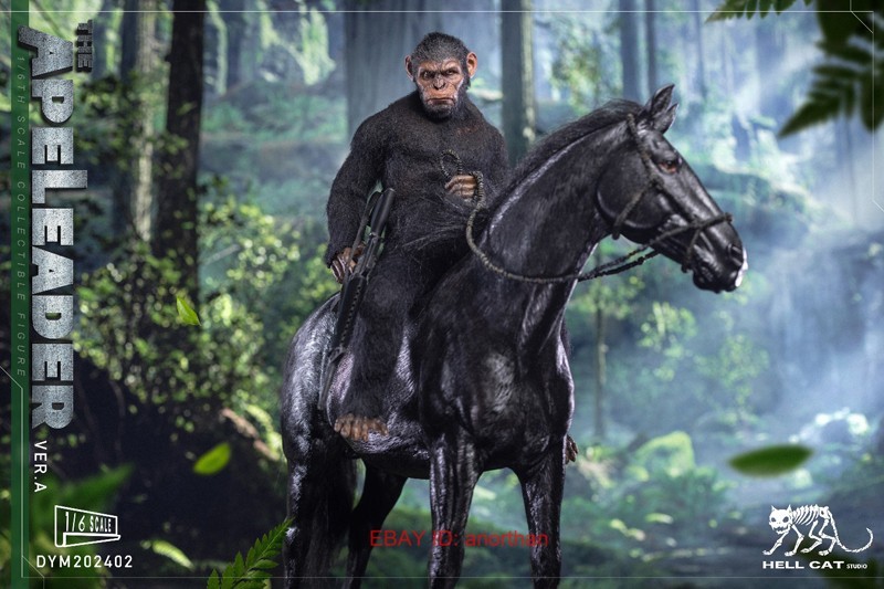 Hell Cat DYM202402 Apeleader Version C Black Warhorse 1/6 Resin Animals ...