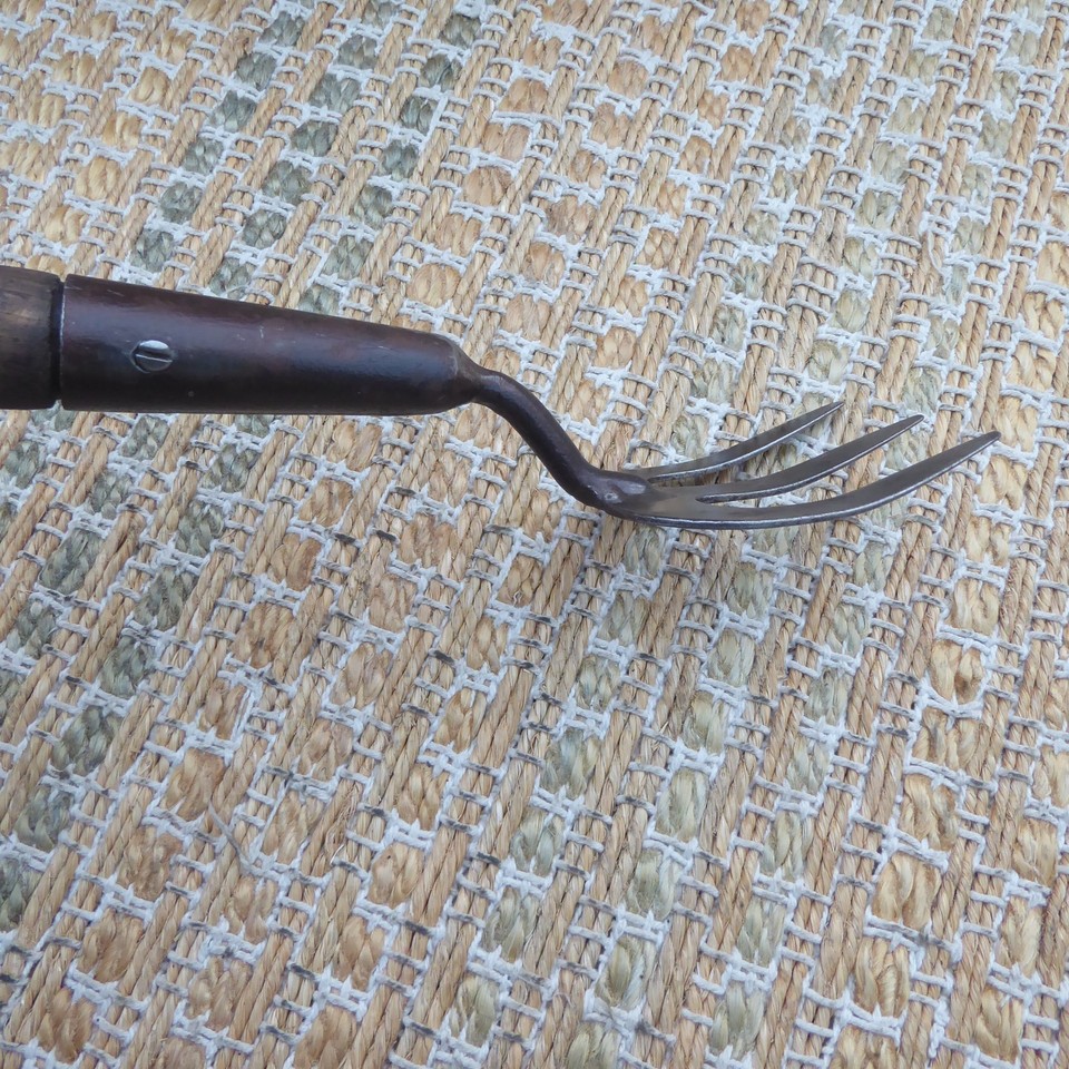 Long Handled Hand fork - long wooden handle. Garden. | eBay UK