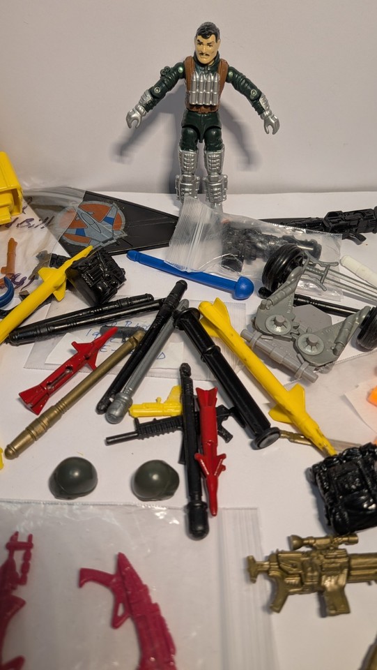 Gi Joe Lot, Weapons & Accessories Cards Helmets Gijoe Joe 80s 90 And ...