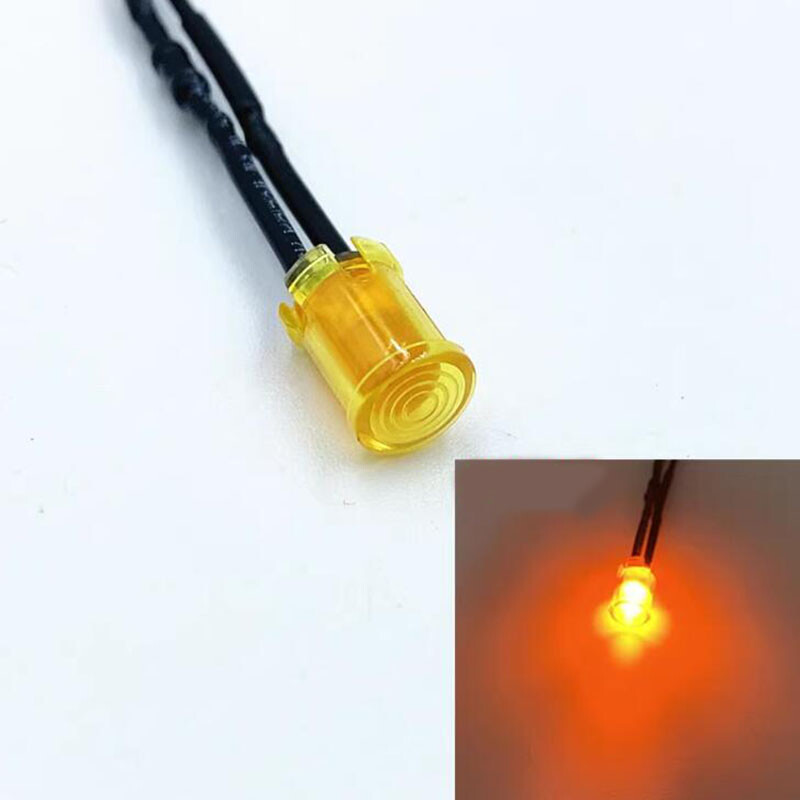 5/10Pcs 3mm Pre-wired LED Light Emitting Diode 3V 5V 6V 9V-220V With ...