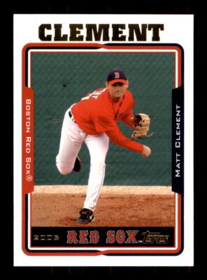 2005 Baseball Topps Matt Clement Boston Red Sox #576 | eBay
