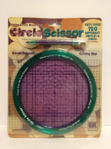 NEW~ EK Success Circle Scissor ~ Rotating Disc, Pen, 2 Spare Blades ...