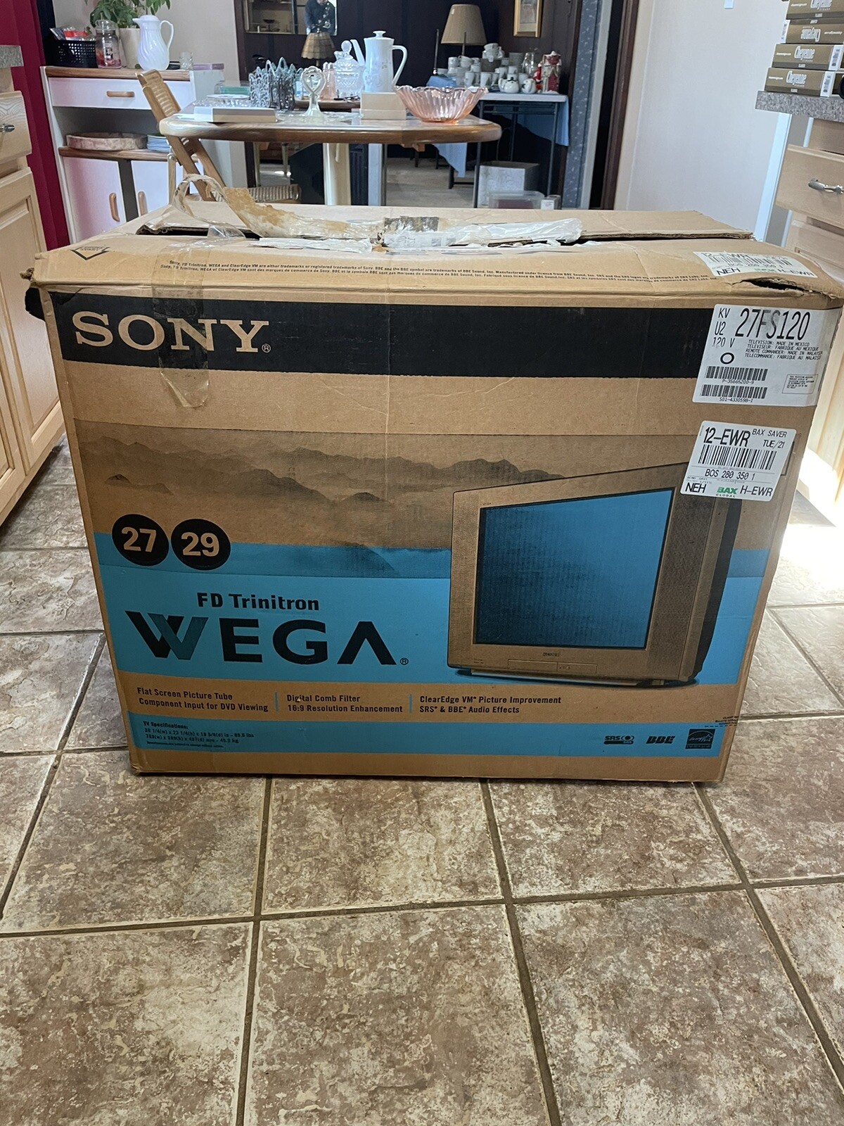 Sony FD Trinitron WEGA KV-27FS120 27" 480i CRT Television for sale ...