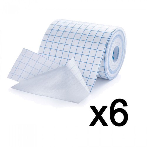 6 x UP Medical Grade White Fabric Dressing Retention Fix Tape Rolls ...