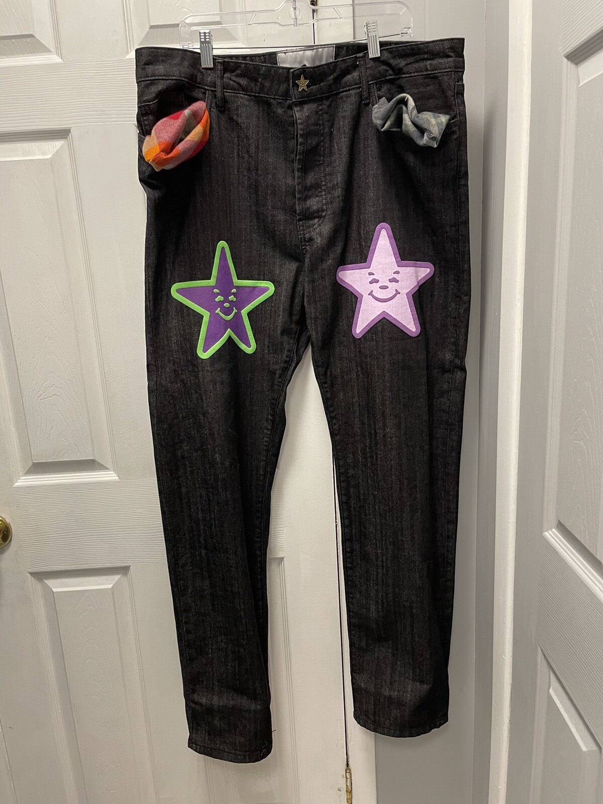 Asspizza 730 Day Raw Denim Jeans Puff Print Size 38 - Gem