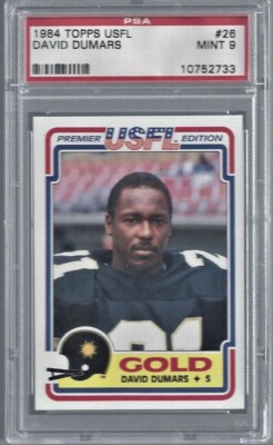 1984 Topps USFL #26 David Dumars PSA 9 MINT 10752733 | eBay
