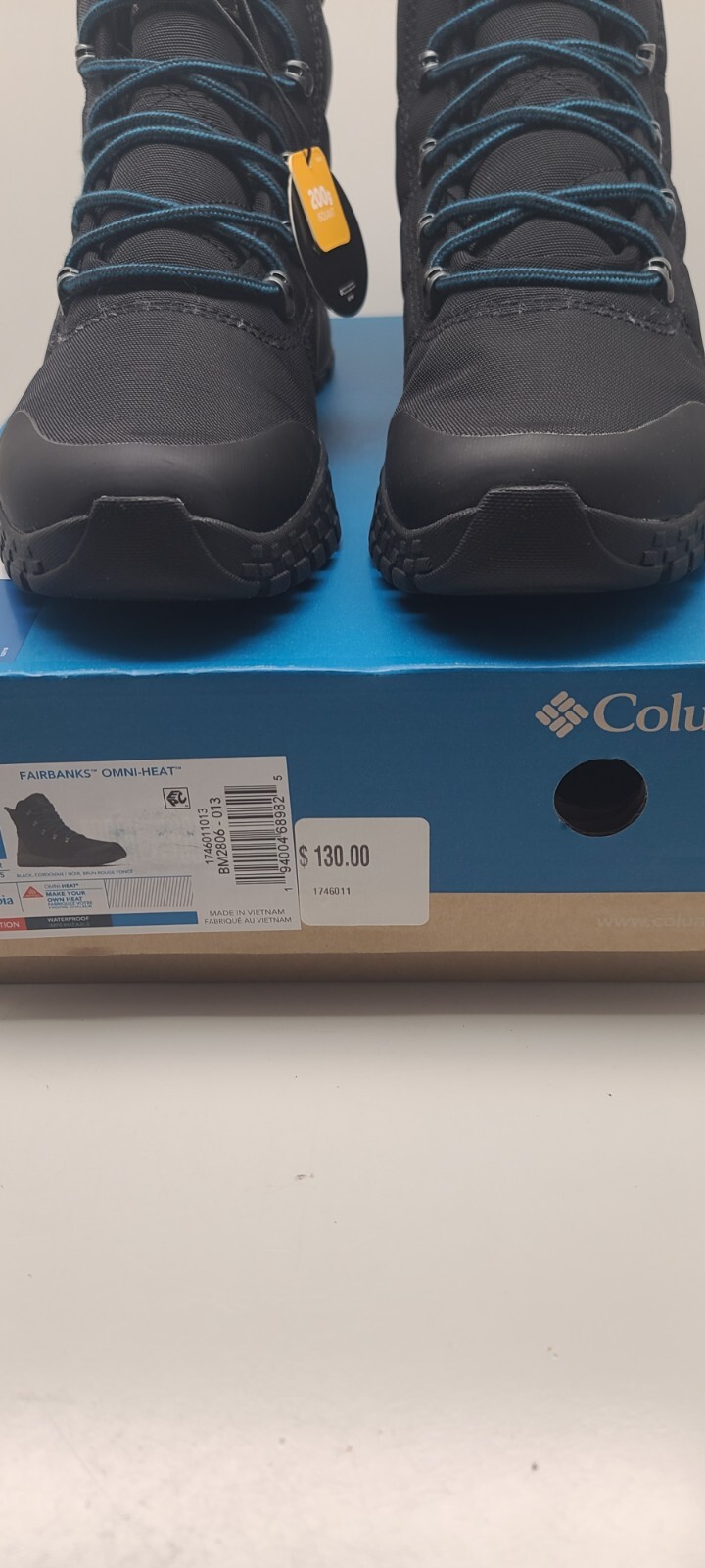 Columbia Men's Fairbanks Omni-Heat Winter Hiking Boot Black/Rusty NIB ...