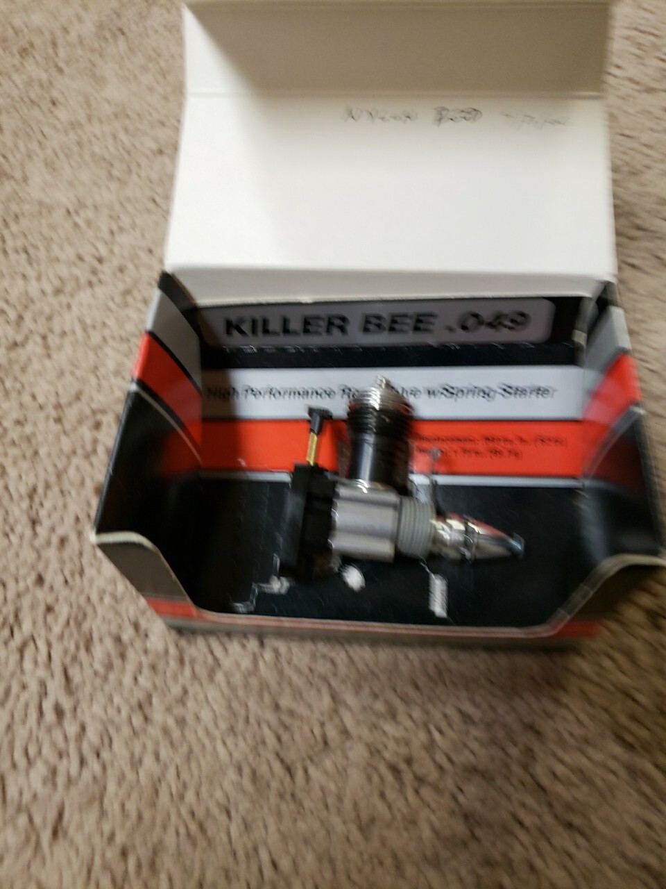 Cox .049 - COX engine - COX Killer Bee .049 With Spring Starter - NIB ...