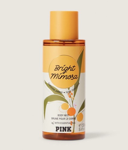 *NEW*~Victoria's Secret Pink~BRIGHT MIMOSA ~Body Mist~ Tangerine Amber ...