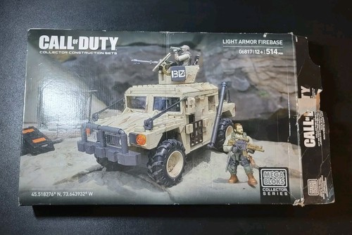 MEGA BLOKS Call Of Duty Light Armor Firebase Humvee Collector Series ...