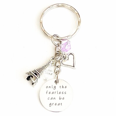 Only The Fearless Can Be Great Ratatouille Silver Keychain Gift of ...