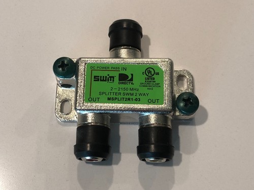 DIRECTV MSPLIT2R1-03 Approved 2-Way Wide Band SWM Splitter 781360235072 ...