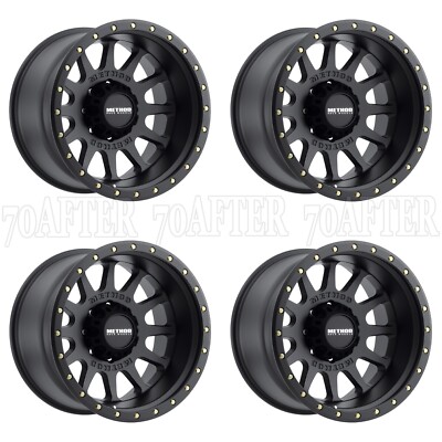 (4X) Method MR605 NV Wheels [20x12|8x170|ET:-52|CB:124.9] Matte Black ...