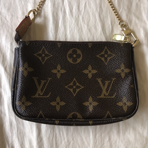 Louis Vuitton Trunks & Bags Mini Pochette Monogram Chain Small Purse | eBay
