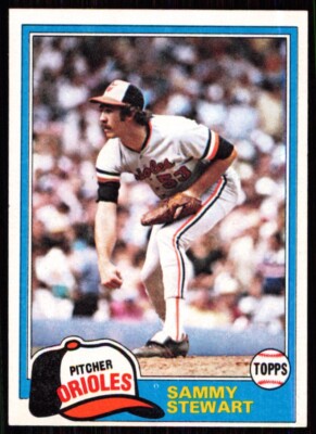 1981 Topps Sammy Stewart Baltimore Orioles #262 | eBay