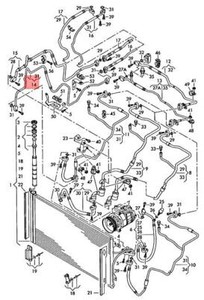 Genuine VW AUDI Touareg Q7 7L6 7LA 4LB refrigerant line 7L6820722F | eBay