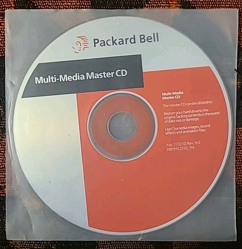 Packard Bell Multi-Media Master CD Recovery Restore Hard Drive PC-CD ...