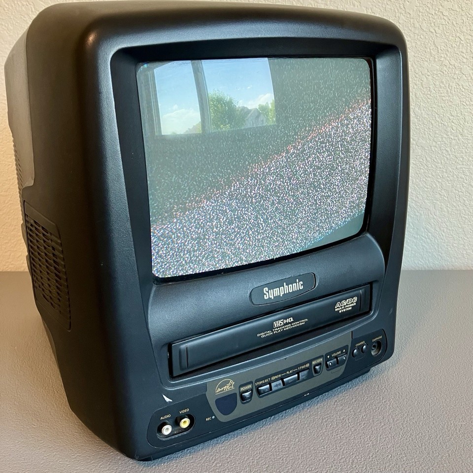 Symphonic TV VCR Combo VHS Player SSC099 Retro Gaming Vintage WORKS ...