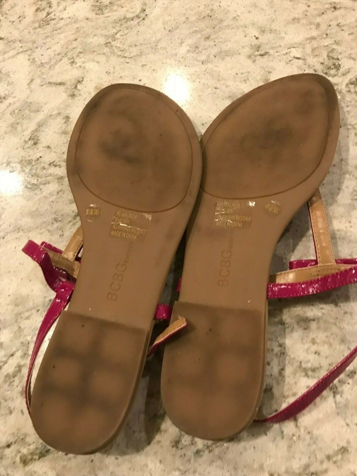BCBGeneration Beautiful Pink Purple PL-KALINDA Bow Sandal Size 8 1/2B ...