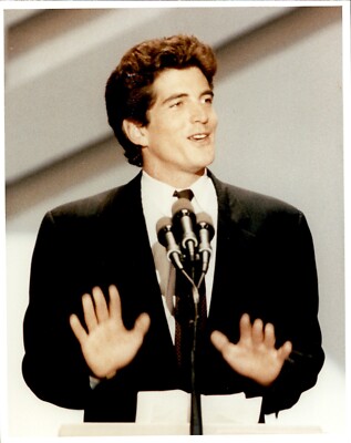 BR32 Rare Vtg Color Photo JOHN F KENNEDY JR Handsome Charming Lawyer ...