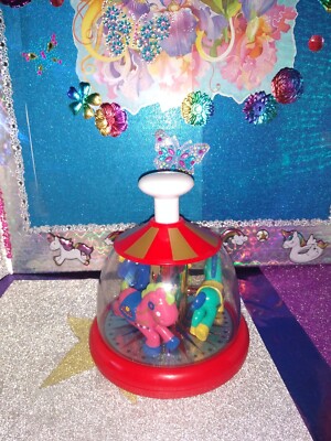 🦄Playgo / Toddler's Toys Circus Top Spinning {Merry-Go-Around} Horses ...