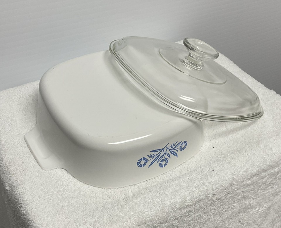 Blue Flower Corning Ware Dish A-2-B 2 QT. W/Lid 60’s or 70’sREDUCED! | eBay