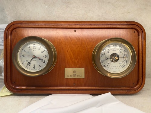 Marine Nautical Ship Clock & Barometer | eBay