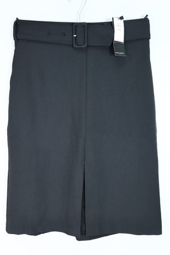 NWT BANANA REPUBLIC Women's Polyester Pencil Skirt Belted Black Size 0 ...