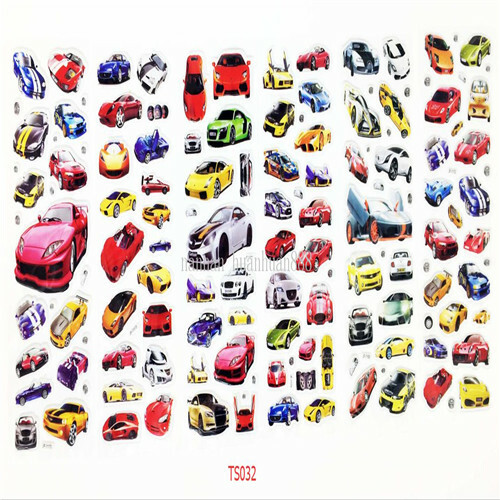 6 Sheets SportsCar Stickers for Kids Teacher Reward Cars Sticker Lots ...