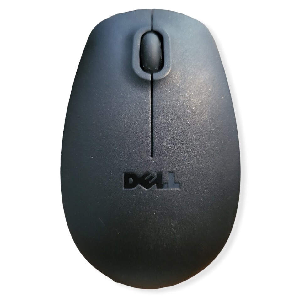 Dell Wired USB Scroll Optical Mouse MS111-L Black MS111-P Tested. Works ...