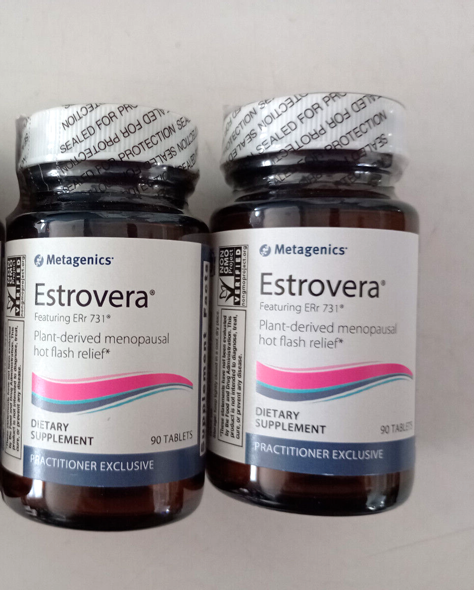No Reserve! Set of 2 Metagenics Estrovera, 90 Tablets each bottle ...