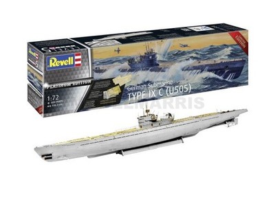 Revell 05180 1/72 German Submarine Type IX C (U505) | eBay