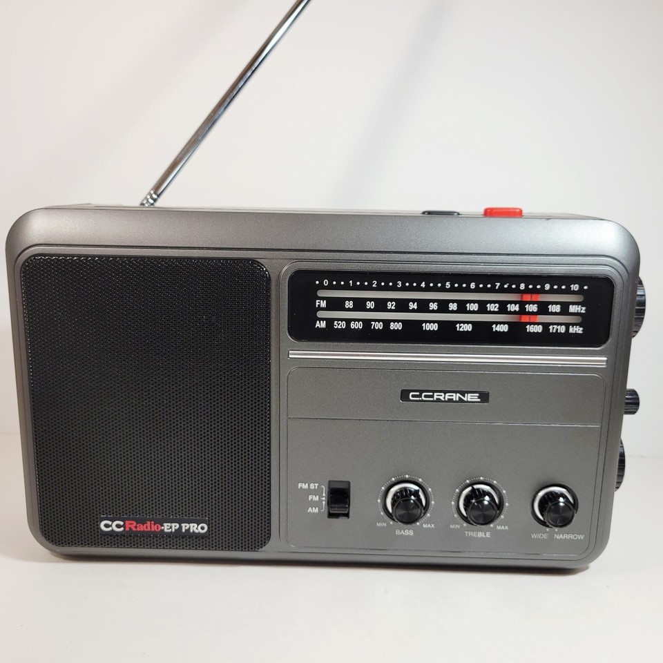 C.Crane CCRadio - EP PRO AM FM Portable Analog Radio NO POWER CORD | eBay