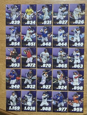 2025 Topps OPS Leaders - You Pick Judge, Harper, Witt Jr., Ohtani, G ...
