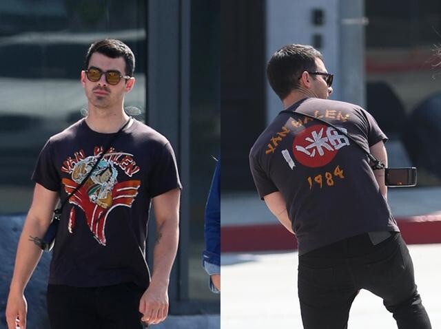 80s VAN HALEN Ukiyo-e Ichiban Joe Jonas band's T-shirt - Gem