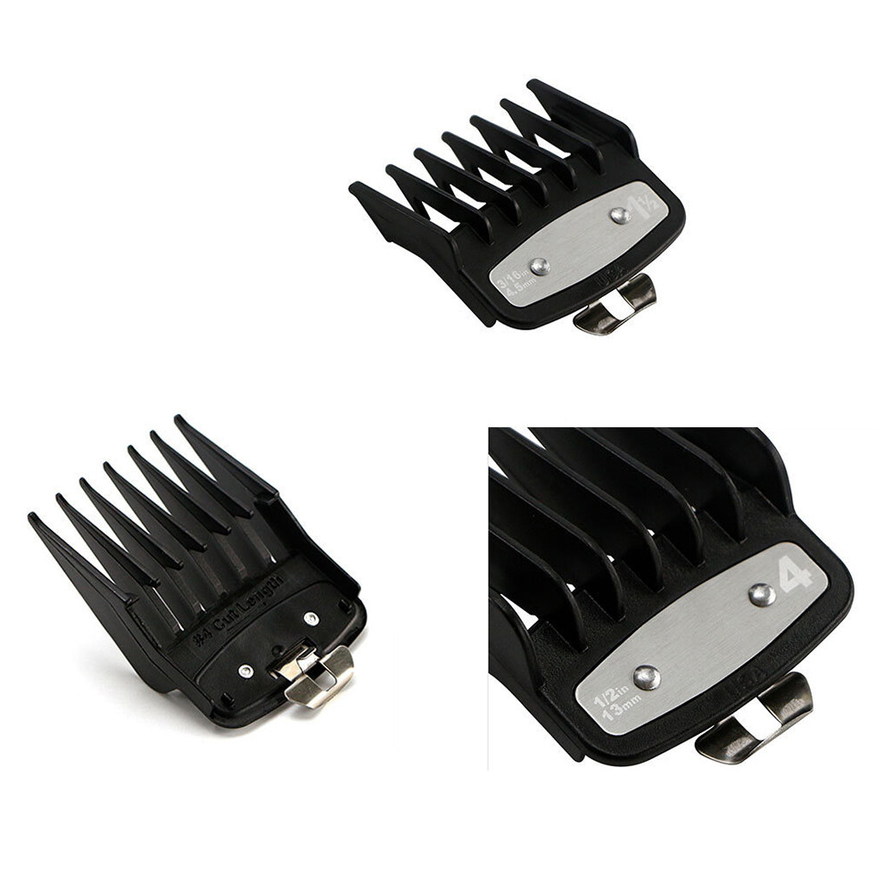 10Pcs Professional Cutting Hair Clipper Guides Combs For Wahl ...